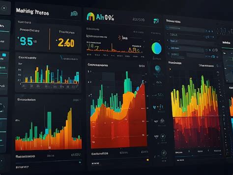 Premium Photo A Futuristic Digital Dashboard Displaying Various Data
