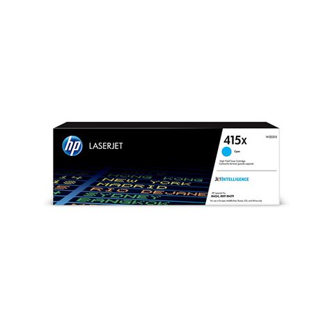 Genuine HP 415X High Yield Cyan LaserJet Toner Cartridge (W2031X ...