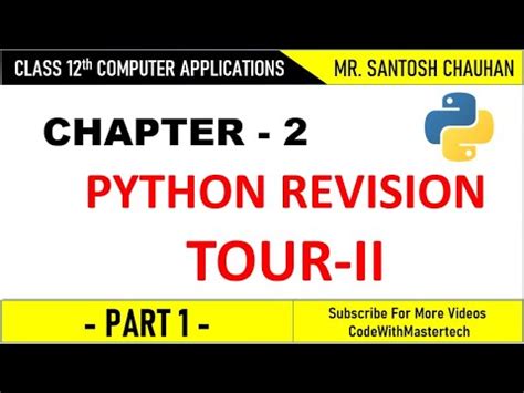 Chapter Part Python Revision Tour Class Th Python