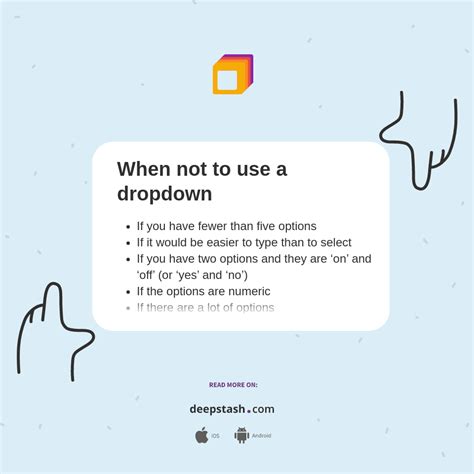 When Not To Use A Dropdown Deepstash