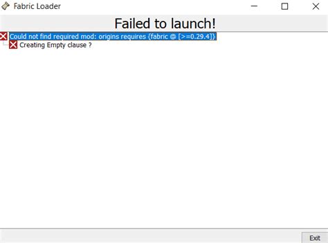 Fabric Crashing Rfabricmc