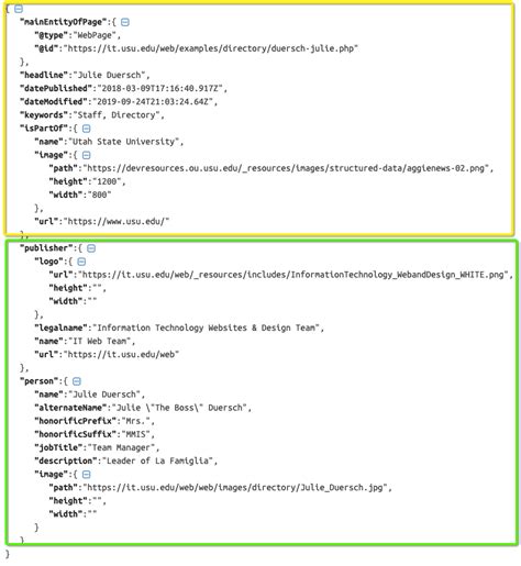Structured Data It Web Usu