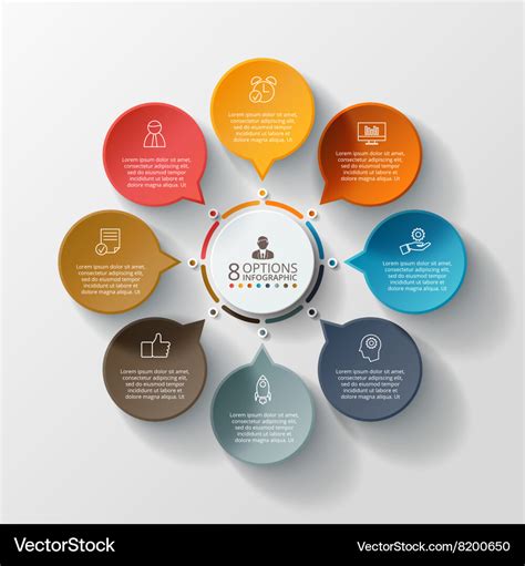 Ablaufdiagramm Vorlage Lizenzfreies Vektorbild