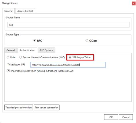 sso with logon ticket xtract universal helpcenter