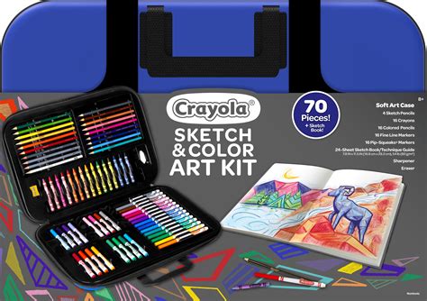 Crayola Sketch And Color Set Crayon Colored Pencil Pencil Marker