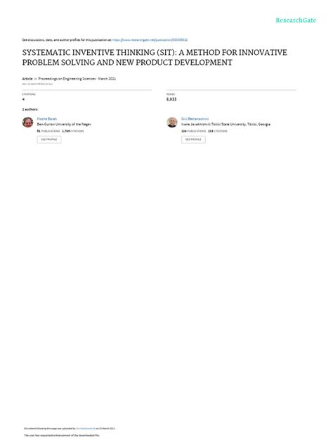 systematic inventive thinking sit a method for innovative problem solving and new product
