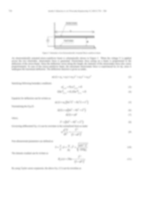 Solution Static Analysis Of Electrostatically Actuated Micro