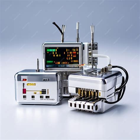 Photo Of Pacemaker Programming Devices Isolated On White Glossy Background Premium Ai