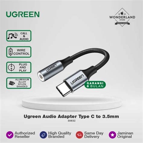 Jual Ugreen Audio Converter Usb C To Jack Mm Dac Chip Headphone Open Mic Di Seller Wonderland
