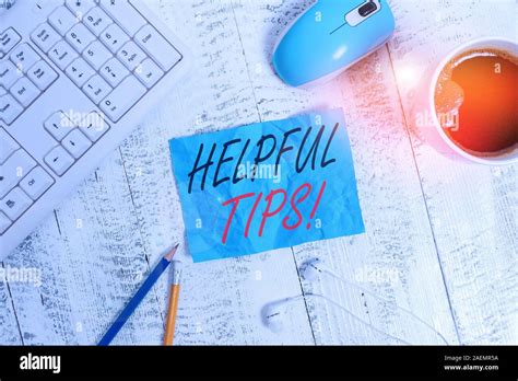 Handwriting Text Writing Helpful Tips Conceptual Photo Advices Given To Be Helpful Knowledge In