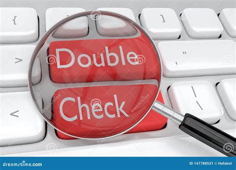 Double Check Concept Stock Illustration Illustration Of Icon 147788531