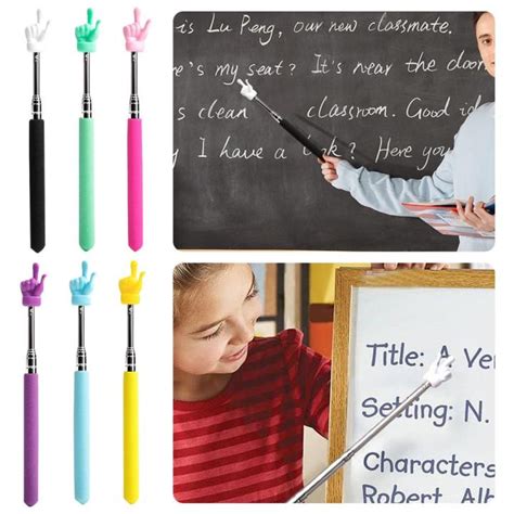 Telescopic Teachers Pointer Mini Hand Classroom And Pointer Presentation Finger A8u4 Th