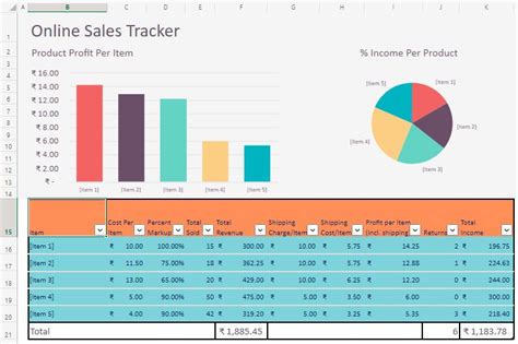Create A Online Sales Tracker In Excel