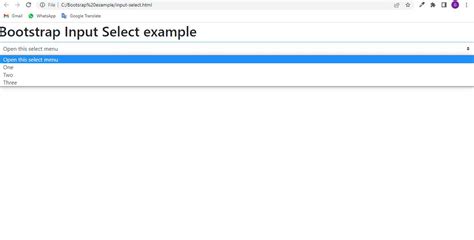 Bootstrap Input Select Example AGuideHub