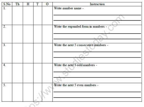 Class 3 Mathematics Printable Worksheet Set F