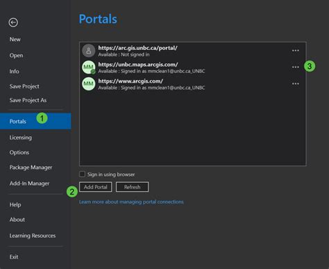 ArcGIS Pro Portals UNBC GIS Lab