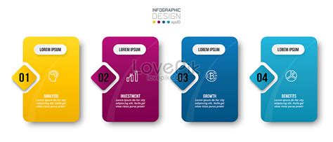 단계와 Infographic 비즈니스 개념 일러스트 무료 다운로드 Lovepik