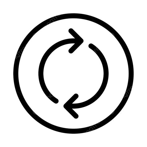 Clockwise Vector Hd Images Loop With Clockwise Rotation Curve Move Rotate PNG Image For Free