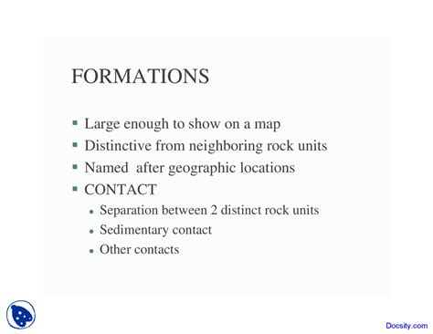 Formation Environmental Geology Lecture Slides Docsity