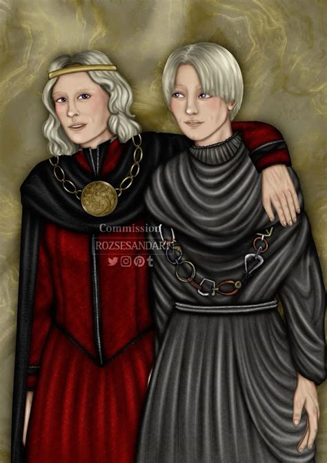 Aegon V And His Brother Maester Aemon Targaryen Commission By