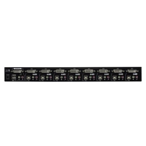 8 Port Dvi I Single Link Usb 2 0 And Audio Kvm Switch Pro From Lindy Uk