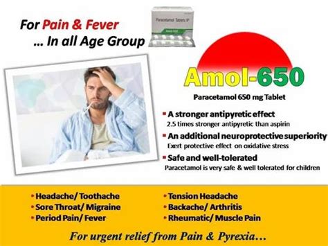 Paracetamol Tablet Amol 650 650 Mg At ₹ 23stripe In Jaipur Id