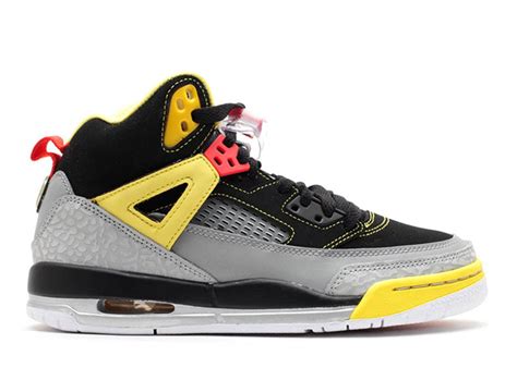 Air Jordan Spiz Ike Gs Black Red Yellow Yl Chilling Tour Silver
