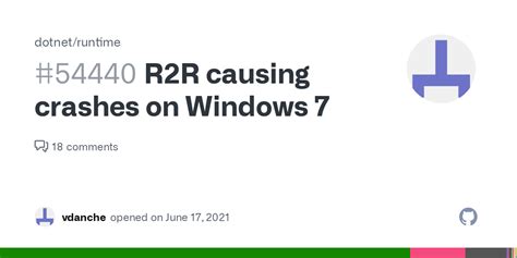 R2R Causing Crashes On Windows 7 Issue 54440 Dotnet Runtime GitHub