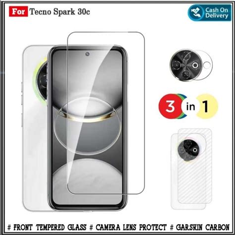 Jual Paket 3in1 Tempered Glass Tecno Spark 30c 20 20c 20 Pro Camon 20 20 Pro Spark Go 2023 Go 1