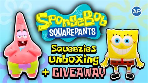 Spongebob Squarepants Squeazies Unboxing Giveaway Youtube