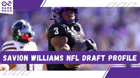 Savion Williams Nfl Draft Profile The Game Haus