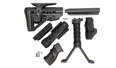 Купити тактичний обвіс для Калаша, цівку і регульований приклад на АК