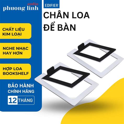 Chân loa để bàn chân loa kiểm âm bằng kim loại cho loa bookshelf Edifier MR4 R1080BT R1280DBS