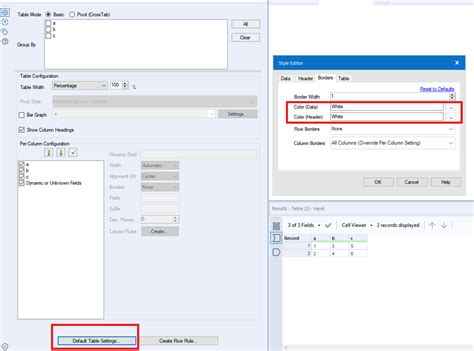 Space Between Columns In Table Alteryx Community