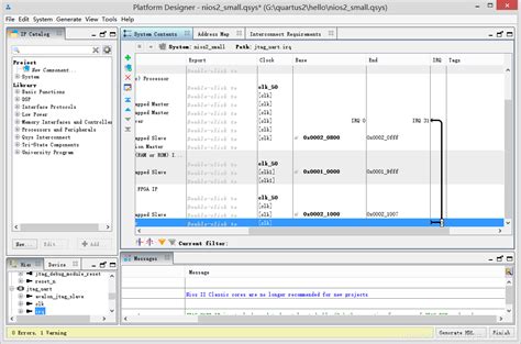 Quartus Ii 181 Qsys简单操作步骤quartus Qsys Csdn博客