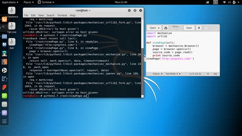Ex From Violentpython Getting No Host Error Can Anyone Help With
