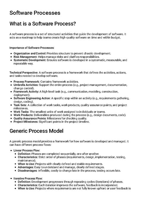 Software Processes Cs101 Understanding Development Frameworks And