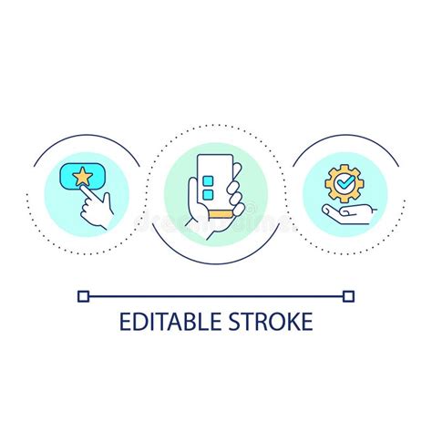 Tasks Instructions Loop Concept Icon Stock Vector Illustration Of Pictogram Logo 258398743