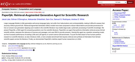 Rag实践:paperqa用于科学文献检索问答! 知乎 Rag实践:paperqa用于科学文献检索问答! 知乎