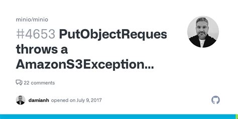 Putobjectrequest Throws A Amazons3exception Net Aws Sdk · Issue