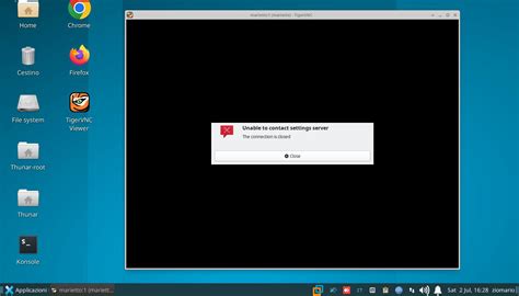Xfce4 Is Not Displayed Correctly When I Connect Vncviewer In Linux To Tightvnc Server On