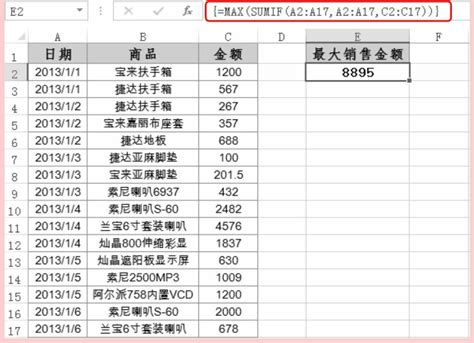 Excel中统计函数max用法和实例教程 天天办公网 Excel中统计函数max用法和实例教程 天天办公网