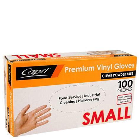 Clear Powder Free Vinyl Glove Small Sapps And Co