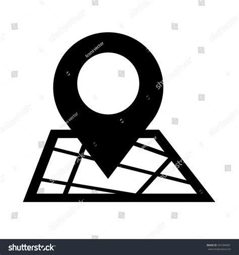 Map Pointer Gps Icon Stock Vector Royalty Free 591994901