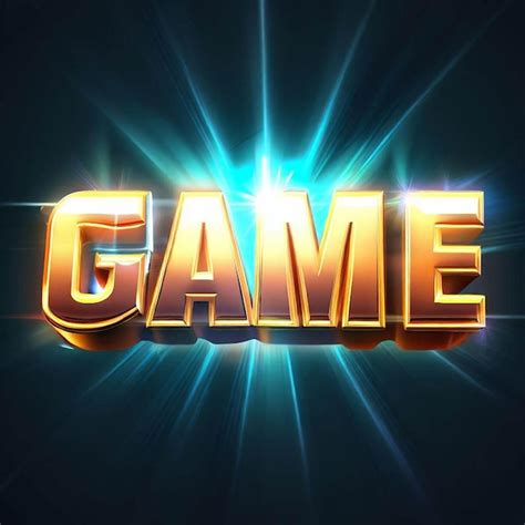 Premium Photo Game 3d Text Effect