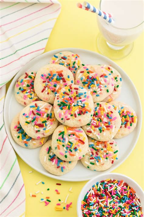 Funfetti Cake Mix Cookies Retro Potluck