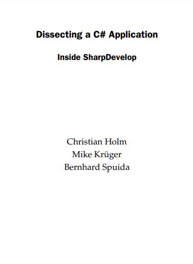 Dissecting A C Application Free Ebooks Of It Booksofall