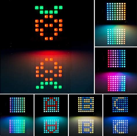 SunFounder Pixels RGB Dot Matrix LED Panel Individually Addressable For Raspberry Pi I C