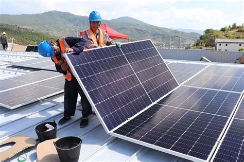 2022年8月3日， 华坪晶南食品有限公司1mw分布式光伏发电建设项目设计施工总承包并网 云南鑫能电力工程有限公司
