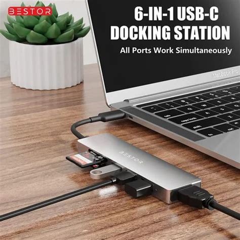 Bestor 6 In 1 Usb C Hub Ethernet Docking Station Adapter Model Name Number Bst 06 At Rs 1199